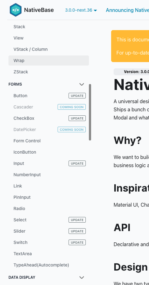 Why are available components being removed from Documentation? · Issue #4257 · GeekyAnts ...