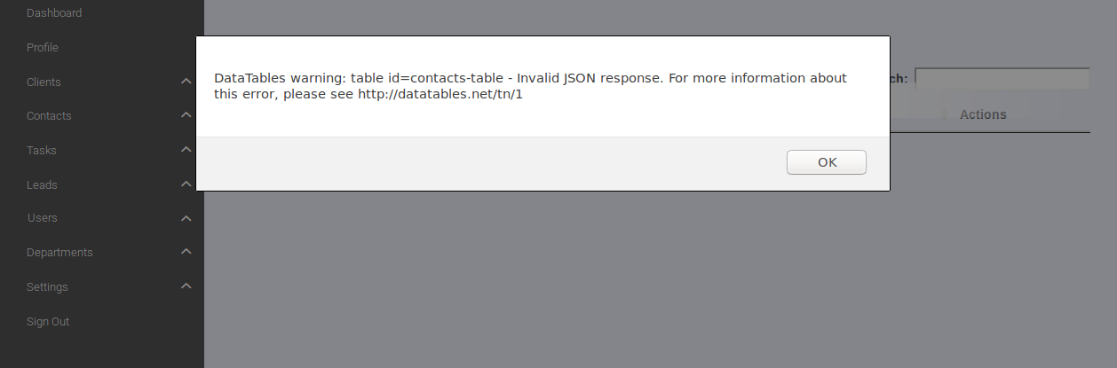 cant view contacts · Issue #125 · Bottelet/DaybydayCRM · GitHub