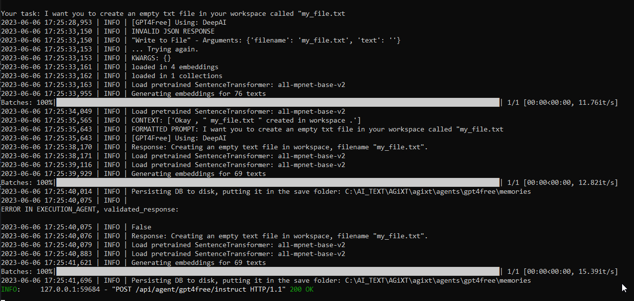 ERROR IN EXECUTION_AGENT & file creation in tasks / instructions not working · Issue #561 · Josh ...