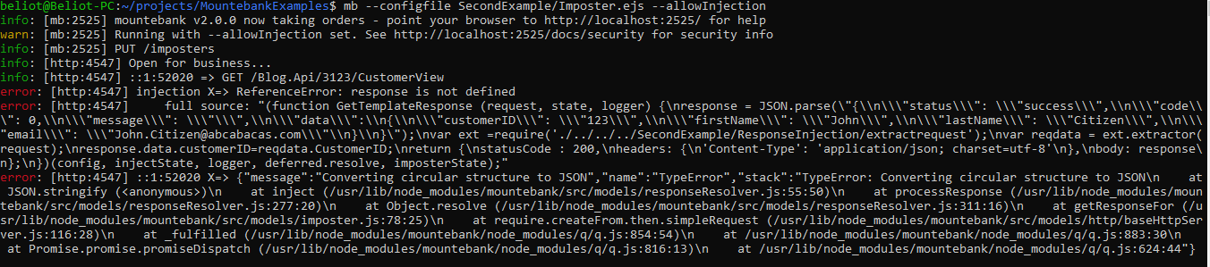 ReferenceError: response is not defined · Issue #1 · abygeorgea/MountebankExamples · GitHub