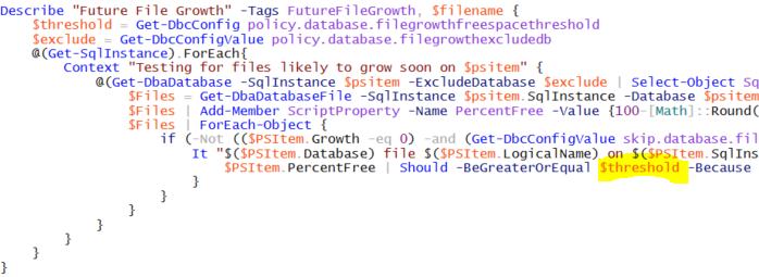 Invoke-DbcCheck -check Future File Growth Faild · Issue #375 · dataplat/dbachecks · GitHub