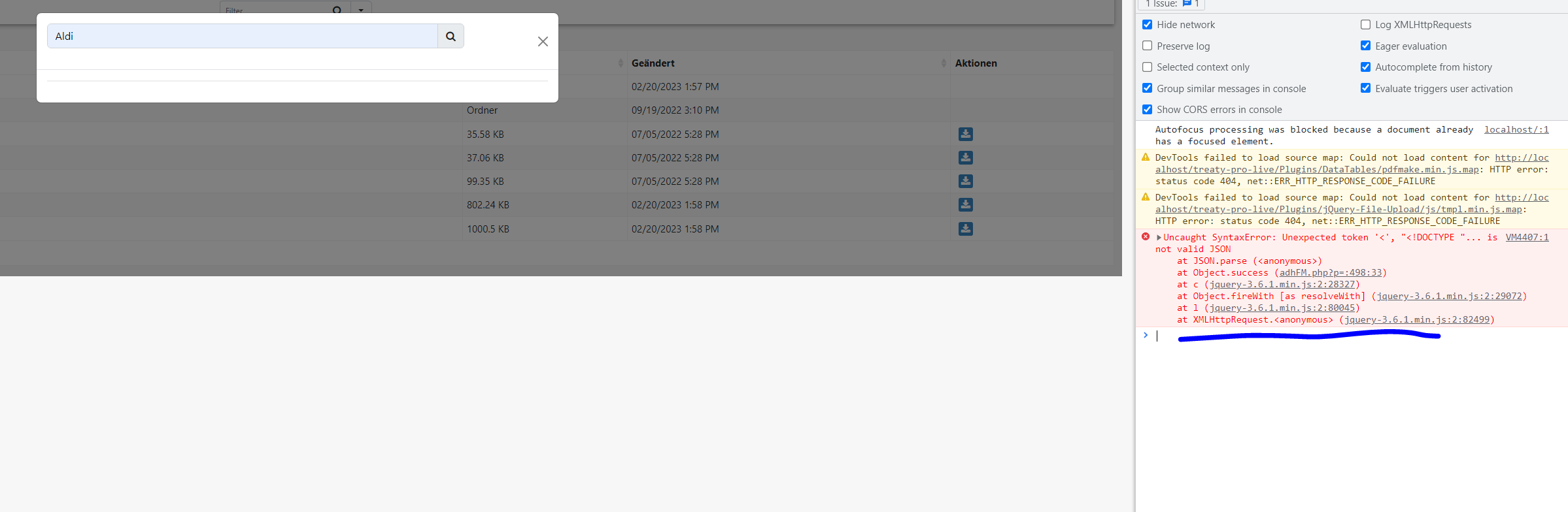 Issue while Preview Files and Advanced Search · Issue #974 · prasathmani/tinyfilemanager · GitHub