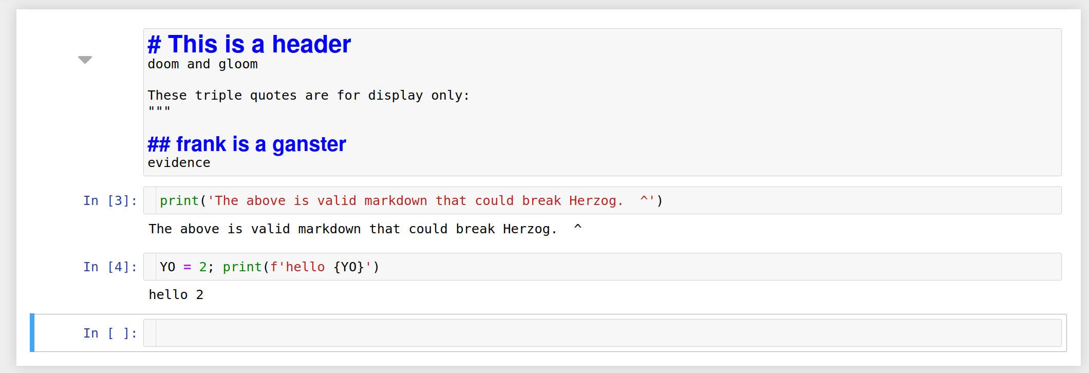 Markdown cannot contain """. · Issue #25 · DataBiosphere/herzog · GitHub