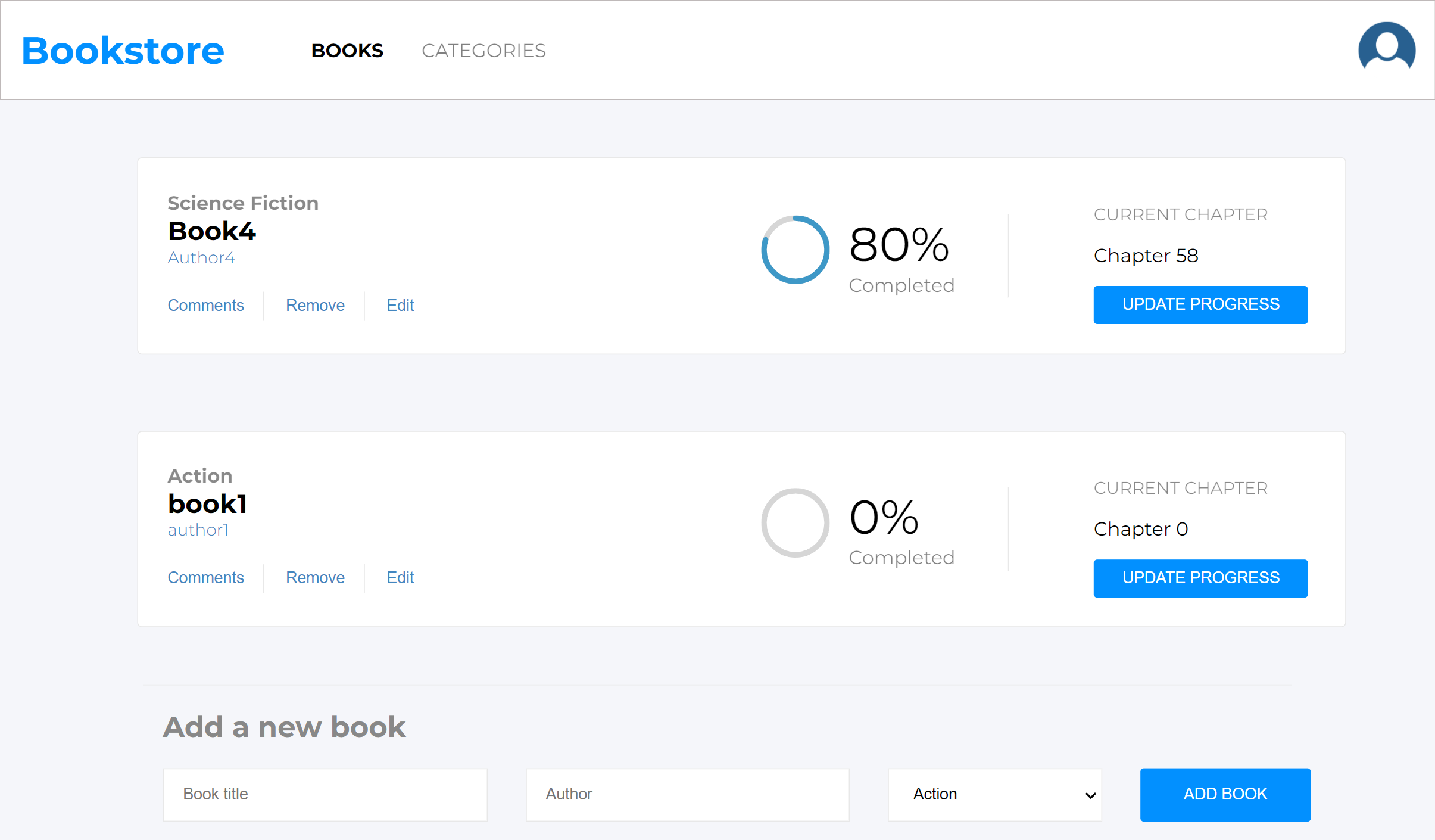 GitHub - mirouhml/Bookstore: This is a "Bookstore" website, where you can add books to your list ...