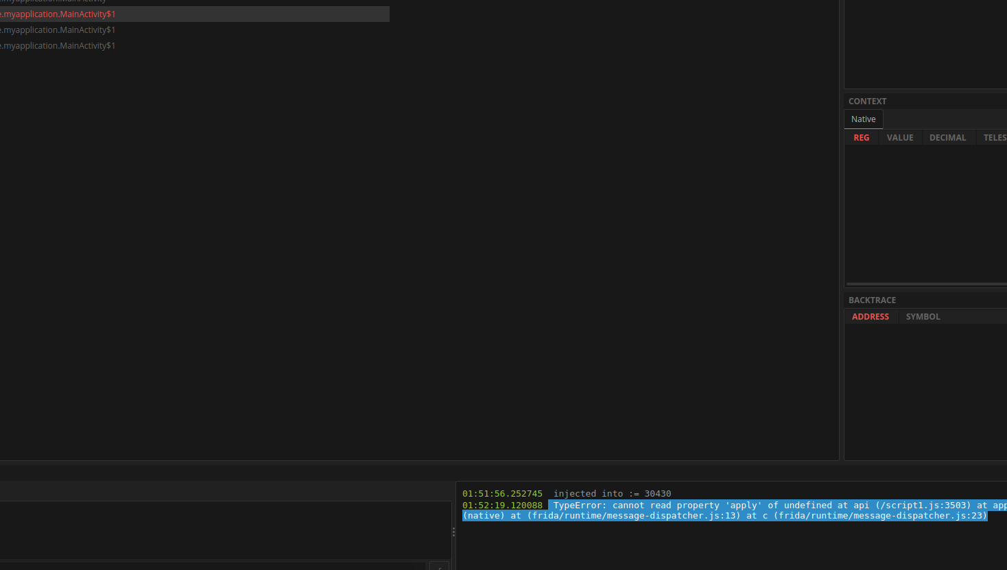 TypeError: cannot read property 'apply' of undefined at api (/script1.js:3503) at apply (native ...