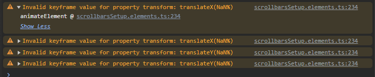 Invalid keyframe value warning · Issue #581 · KingSora/OverlayScrollbars · GitHub