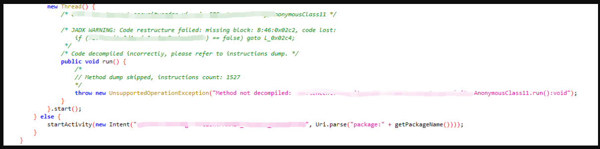 [core]Internal anonymous class Decompilation error · Issue #1050 · skylot/jadx · GitHub