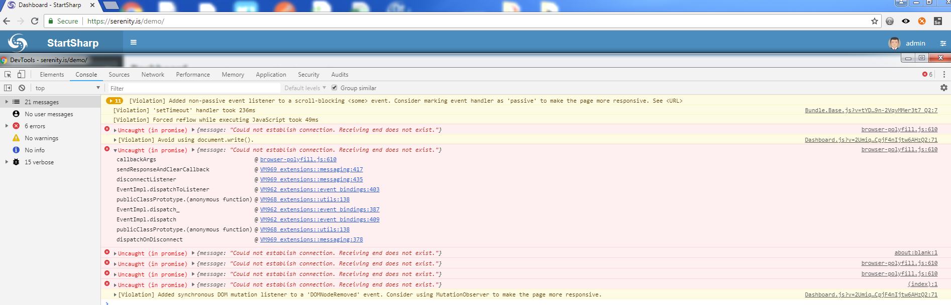 Issues with Promise. · Issue #3694 · serenity-is/Serenity · GitHub