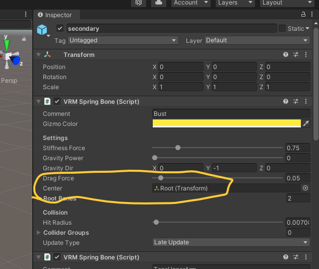 VRM 0系でFastSpringBoneを使用した際にVRMの最親のゲームオブジェクトにFastSpringBoneが追従しない · Issue #2047 · vrm-c/UniVRM ...