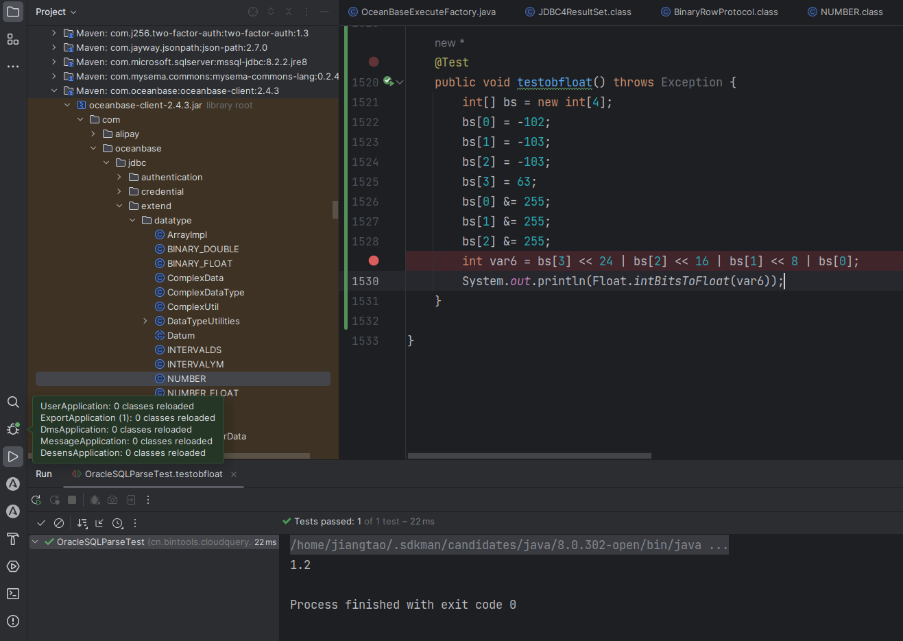 [Bug]: JDBC查询BINARY_FLOAT类型时出错 · Issue #1 · oceanbase/obconnector-j · GitHub