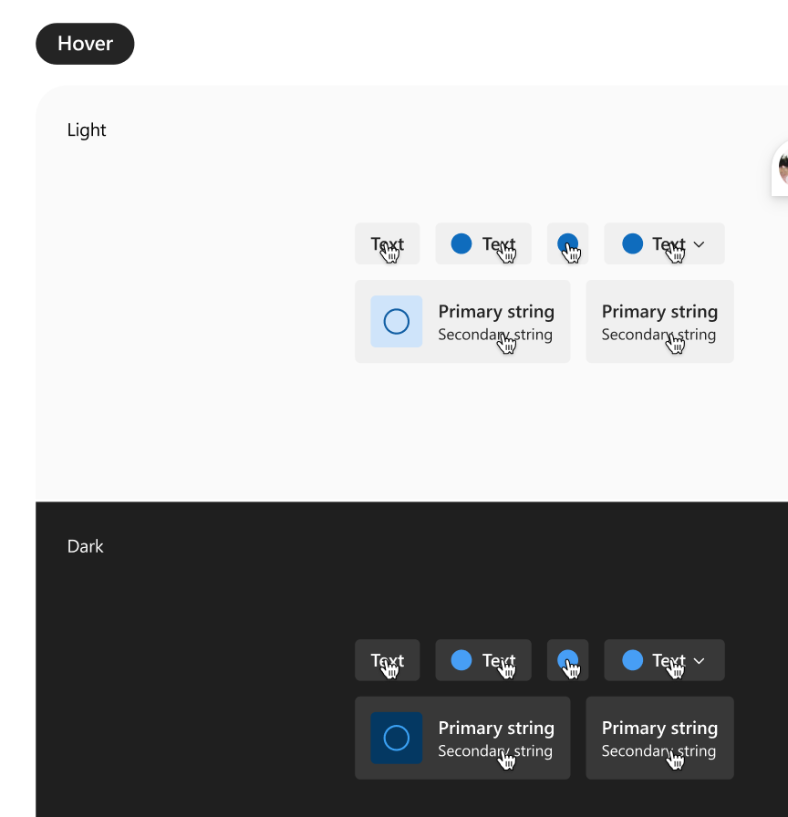 [Bug]: Button styling adjustments (missing selected state, icon color, icon style) · Issue ...