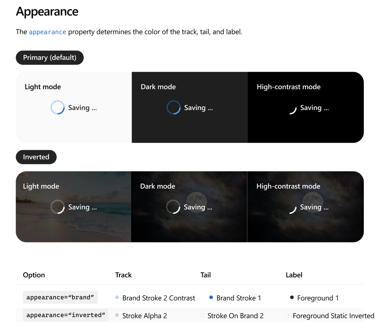[Bug]: Spinner component fails accessibility. Need to add Stroke Alpha 2, Modify Brand Stroke 2 ...
