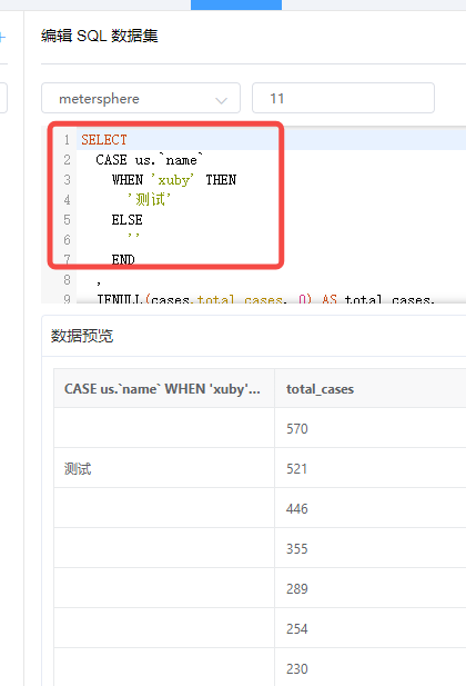 [Bug]在SQL 数据集中使用case语句报错，但预览是有结果的。 · Issue #1042 · dataease/dataease · GitHub