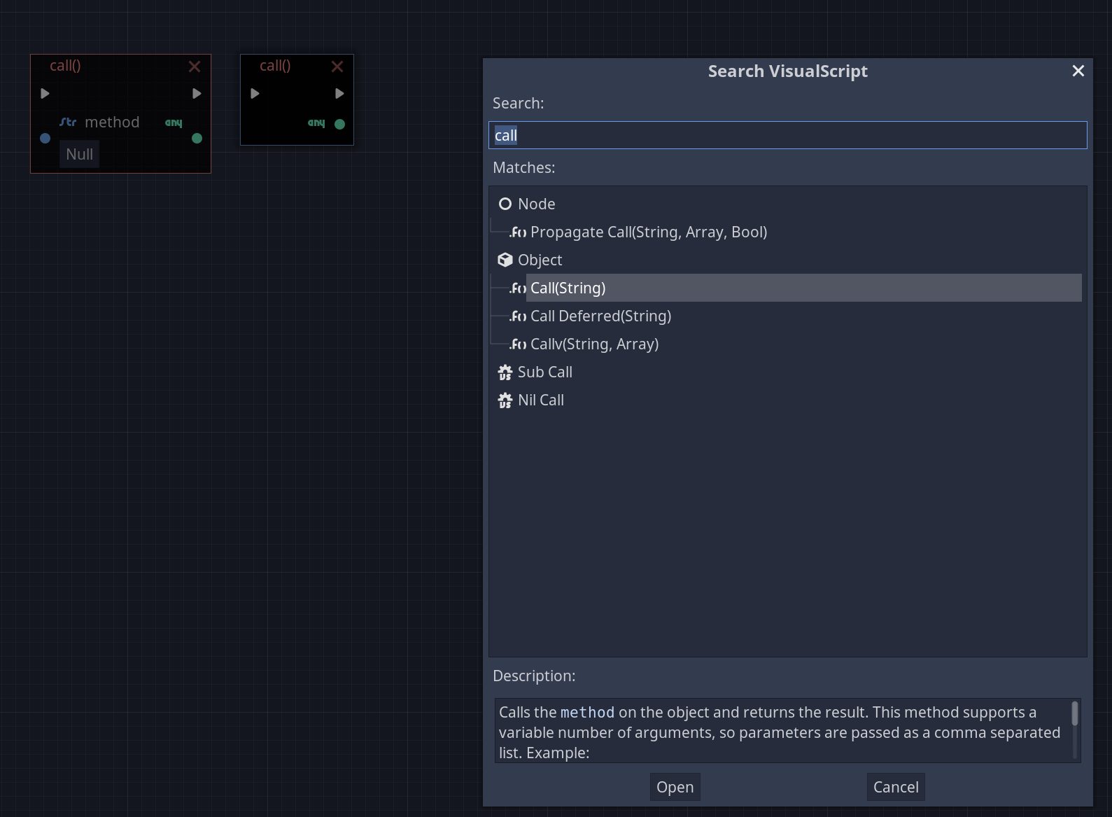 VisualScriptNode's do not completely initiate · Issue #48047 · godotengine/godot · GitHub