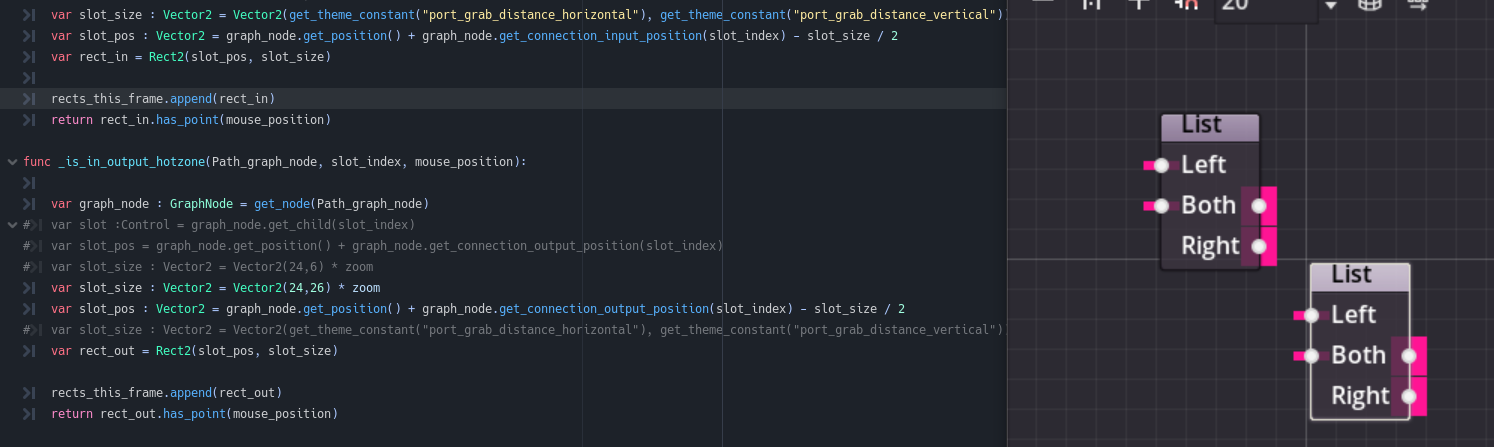 Change the hotzone area size for ports in `GraphNode` · Issue #3652 · godotengine/godot ...