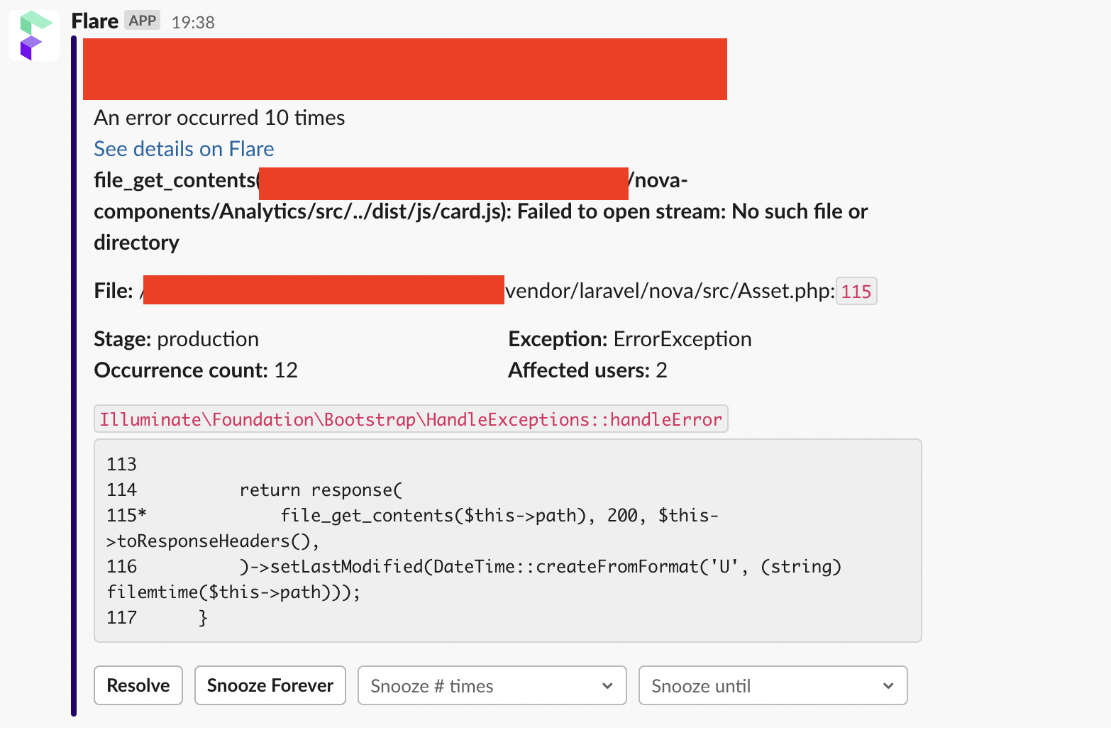 dist/js/card.js - Failed to open stream: No such file or directory · laravel nova-issues ...