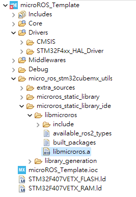 cannot find -lmicroros · Issue #83 · micro-ROS/micro_ros_stm32cubemx_utils · GitHub