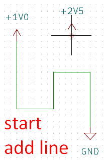 Electronic circuit line drawing mode - "grid-aligned freehand" · Issue ...