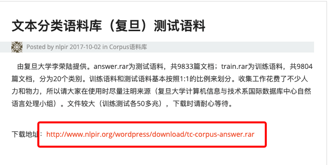 文本分类语料库（复旦）测试语料 在哪找呀 · Issue #4 · minitrill/TextAudit · GitHub