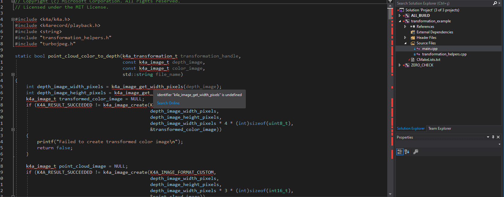 transformation_example | "k4a::k4a" · Issue #1155 · microsoft/Azure-Kinect-Sensor-SDK · GitHub