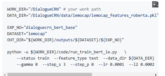 run_train_bert_ie.py seems to be not working · Issue #6 · zerohd4869/DialogueCRN · GitHub