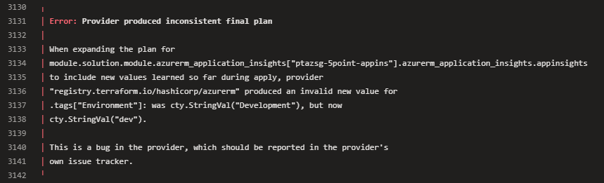 Tags Provider Produced Inconsistent Final Plan Issue 699 Aztfmod
