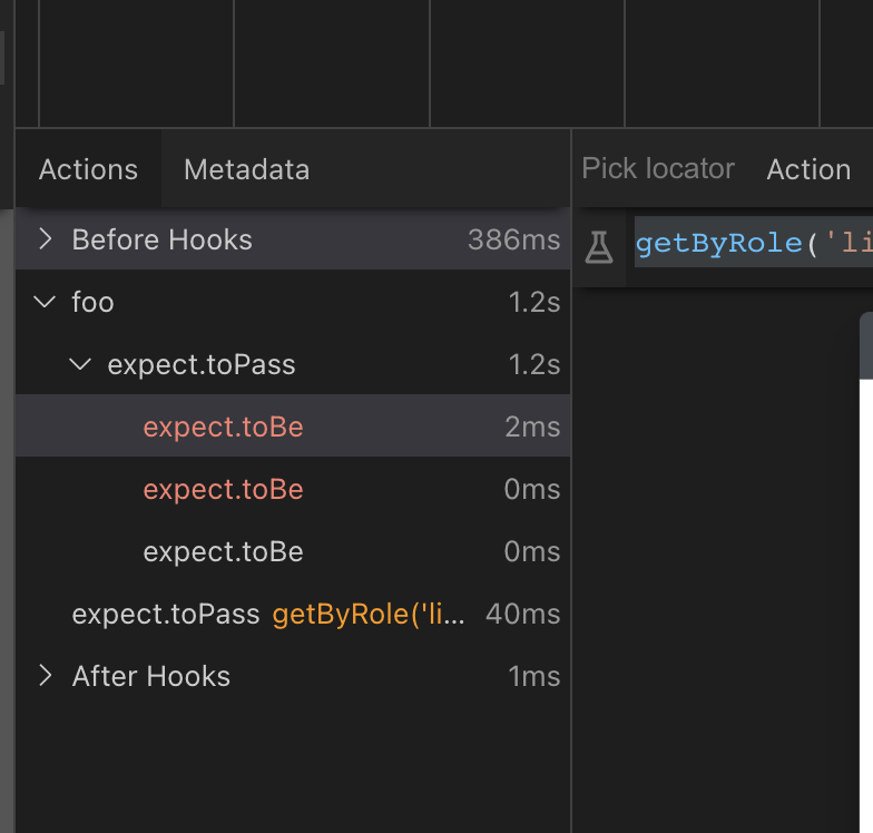 [BUG] steps missing in trace-viewer when using expect.toPass · Issue #23942 · microsoft ...