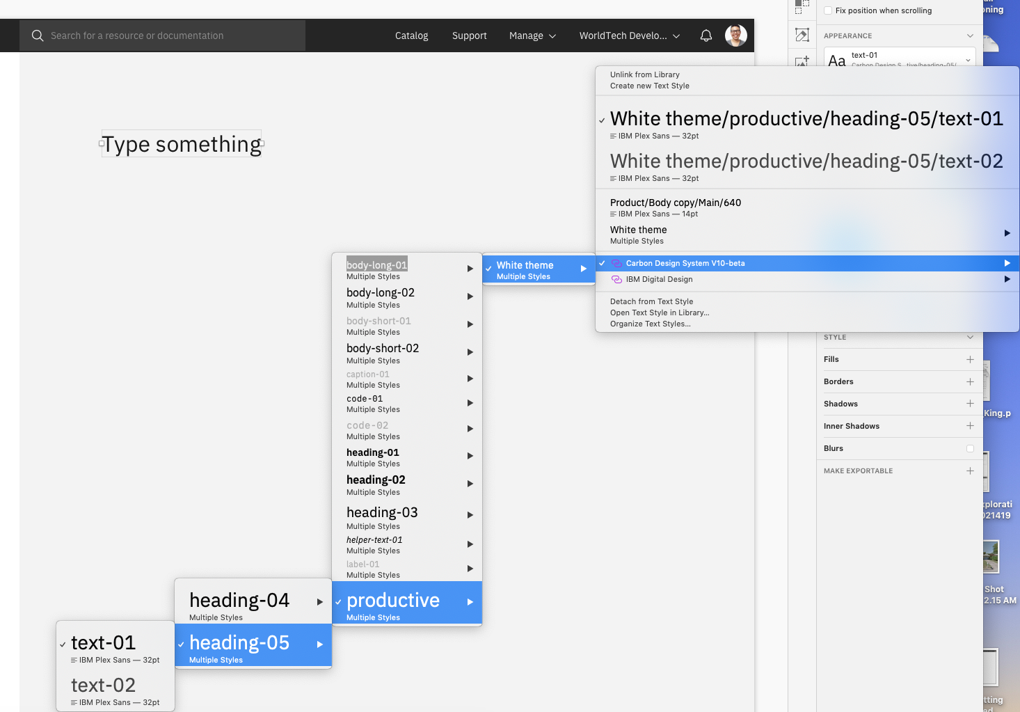 Type style for heading-05 in design kit is different from carbon website · Issue #105 · carbon ...