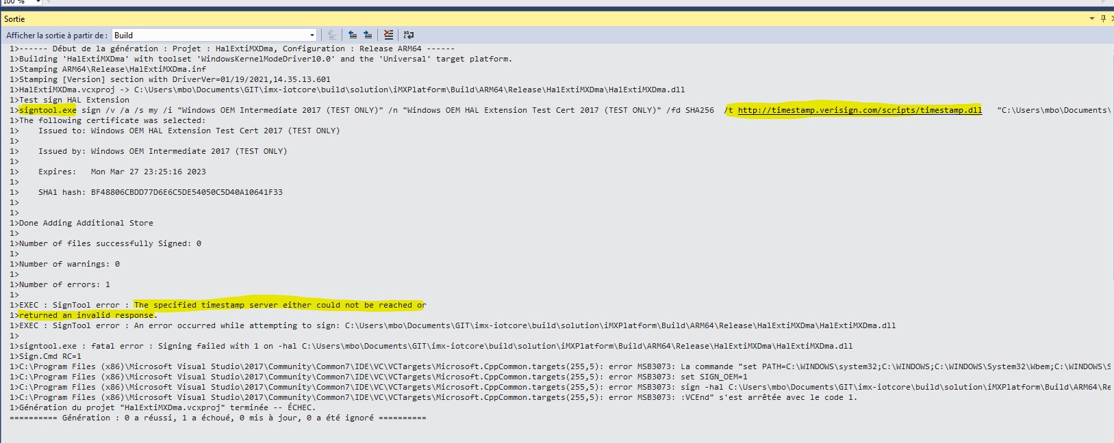 Signtoolexe The Specified Timestamp Server Could Not Be Reached · Issue 1 · Witekioimx