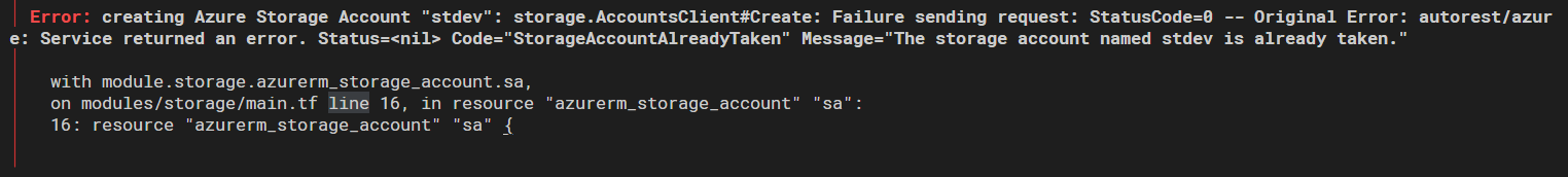 Storage Account failed to create due to naming issue · Issue #45 · Azure/reliable-web-app ...