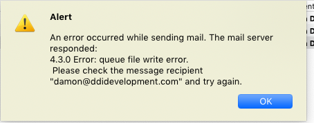 4.3.0 Error: queue file write error. · Issue #1745 · modoboa/modoboa · GitHub