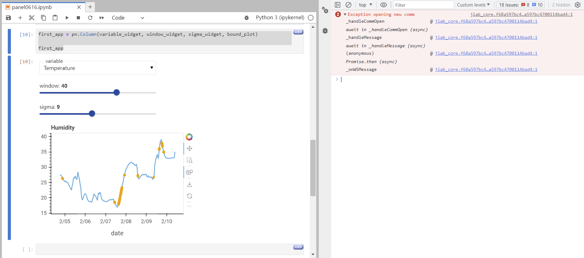 Chart No Response For Widget · Issue 5127 · Holovizpanel · Github