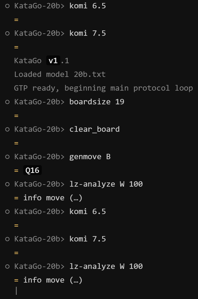 KataGo compatibility issue (unable to change komi) · Issue #590 · SabakiHQ/Sabaki · GitHub