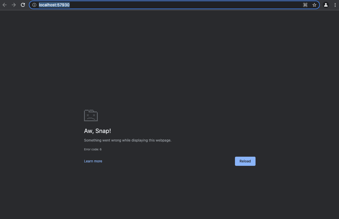 [web] Navigating out of the app and returning crash the debug session ...