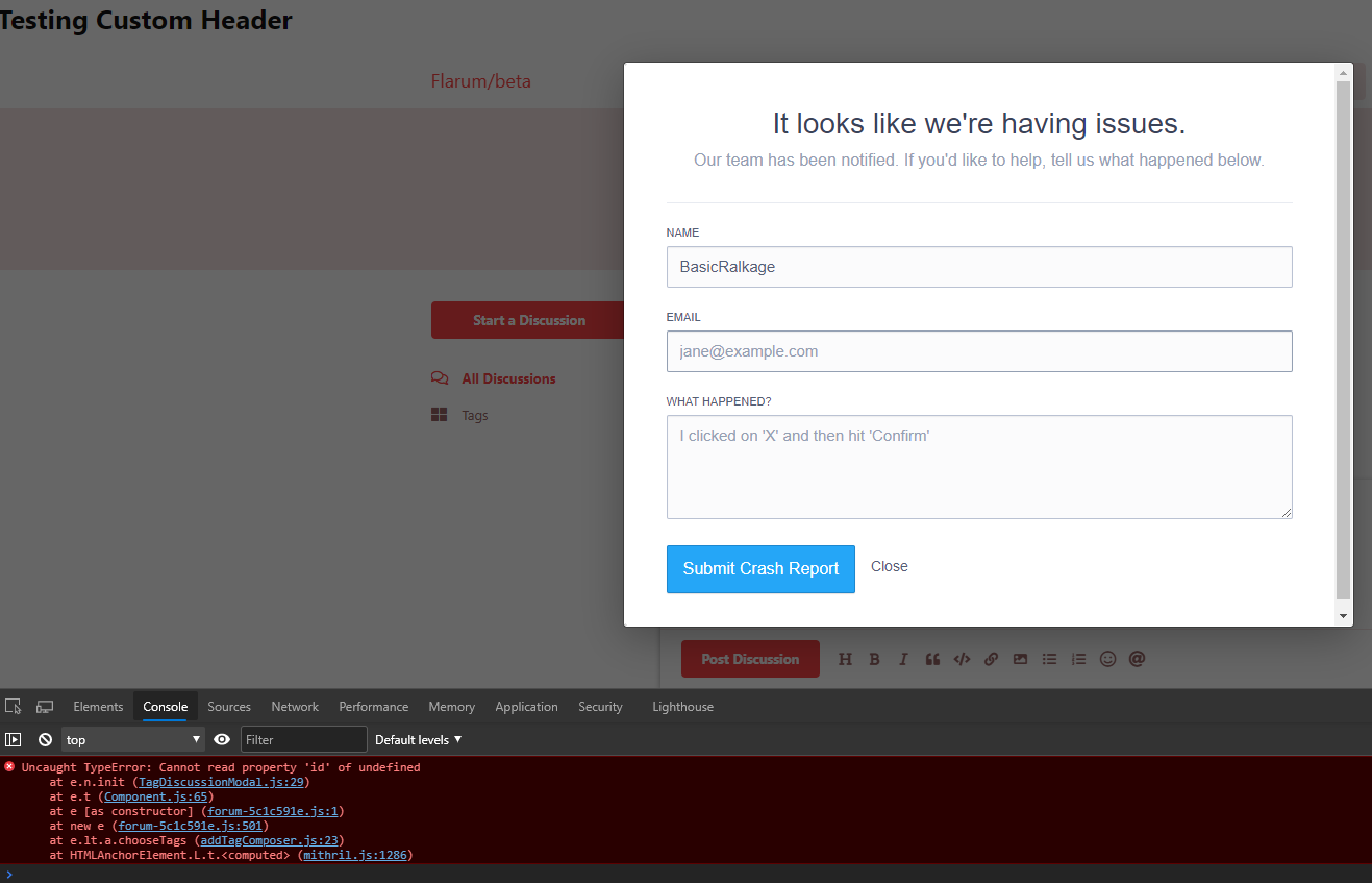 [Tags] Unable to open TagDiscussionModal with specific permissions setup · Issue #2374 · flarum ...