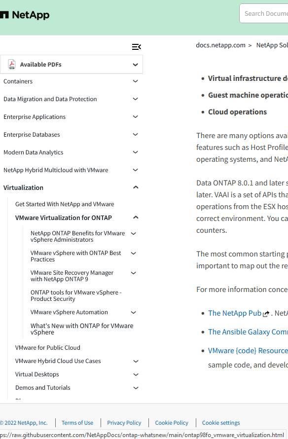 Link Misconfigured Misleading · Issue 287 · Netappdocs Netapp Solutions · Github
