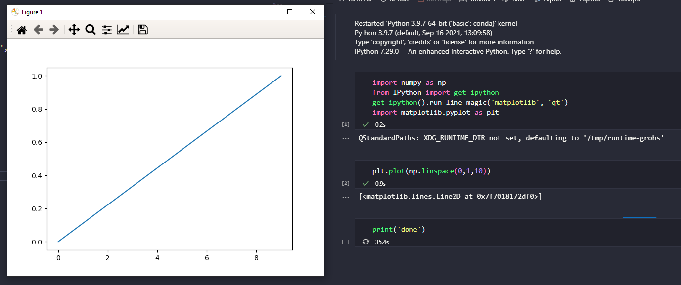 Matplotlib Interactive Plotting With Qt Causes Subsequent Cells To Hang