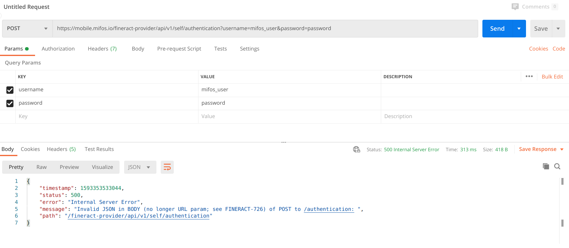 Change authentication API call from query to body · Issue #1515 · openMF/mifos-mobile · GitHub