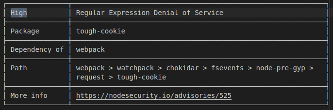 Regular Expression Denial Of Service · Issue 7271 · Webpackwebpack