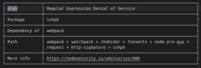 Regular Expression Denial of Service · Issue #7271 · webpack/webpack · GitHub