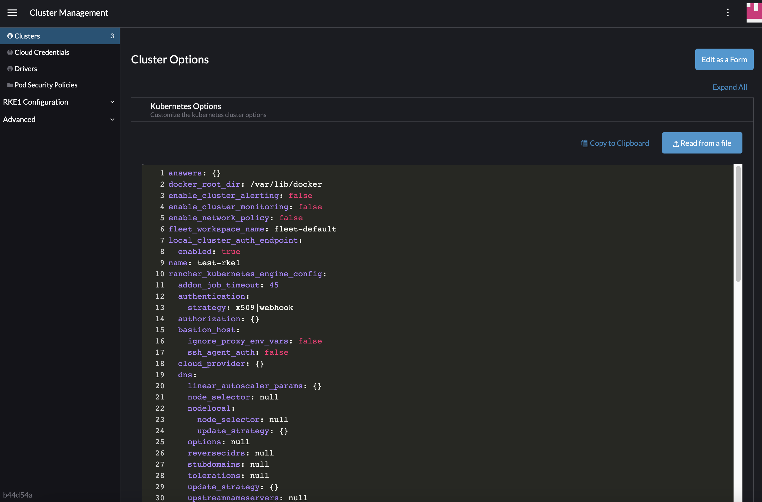 Make it easier to find RKE1 advanced cluster configuration options · Issue #5704 · rancher ...