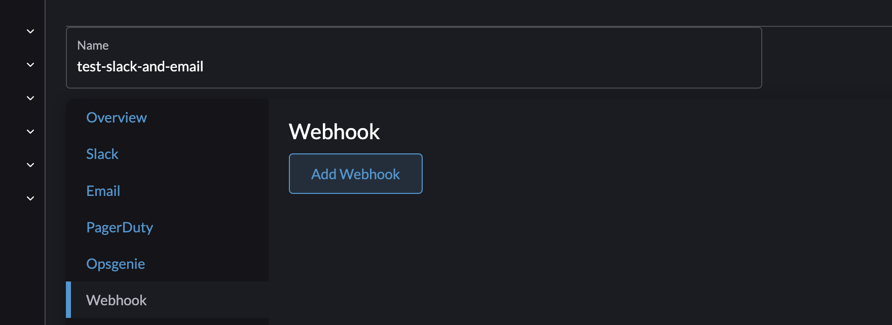 [project monitoring v2] unable to select webhook from dropdown when creating receiver · Issue ...