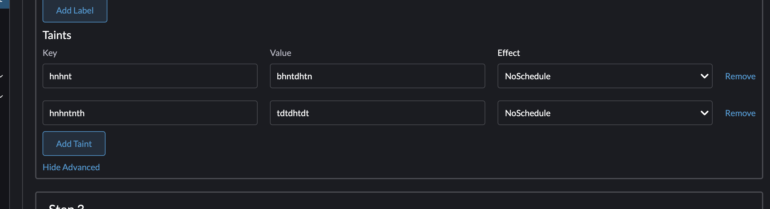 Rancher UI produces wrong CLI command 'taint vs taints' upon join AWS · Issue #6827 · rancher ...