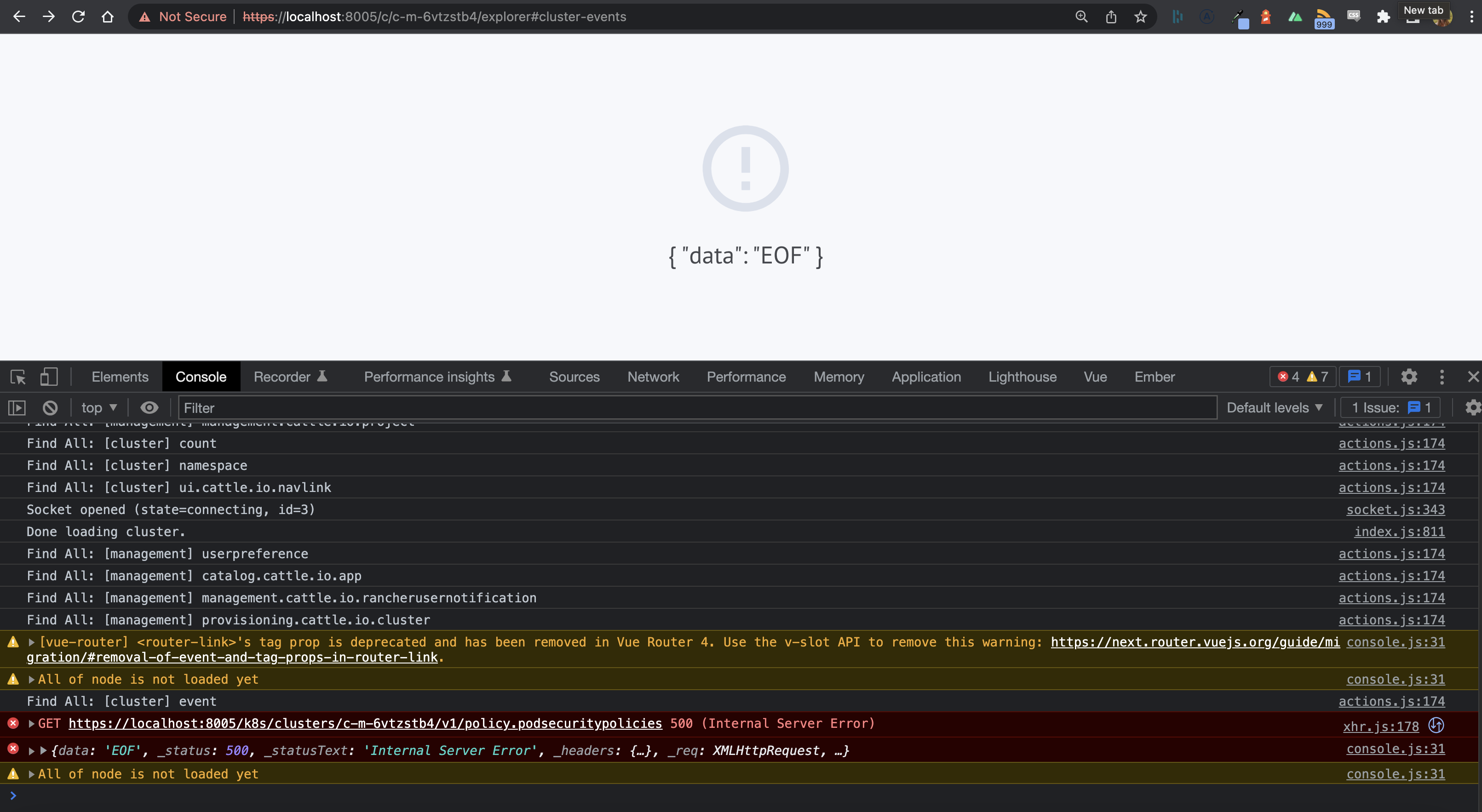 Cluster Dashboard Overview Page Crashes For Standard User · Issue 7096 
