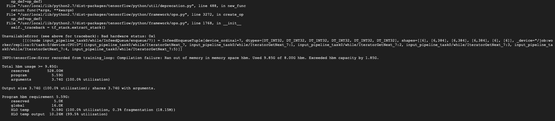 throwing bad_alloc after calling model_fn · Issue #12 · google-research/bert · GitHub