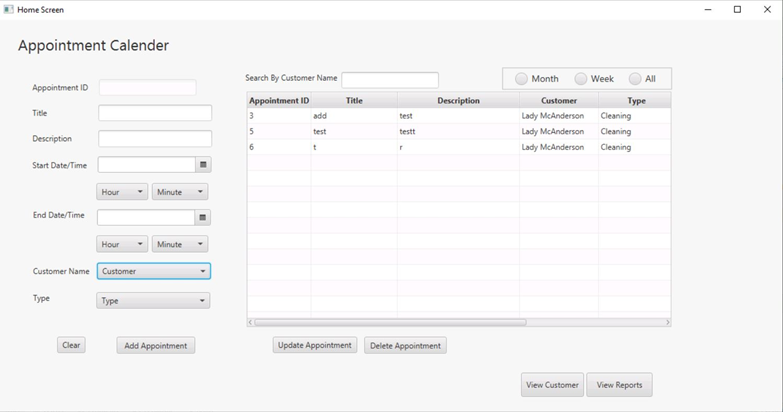 GitHub - aya1999/Scheduling-App: A scheduling app for appointments. My ...