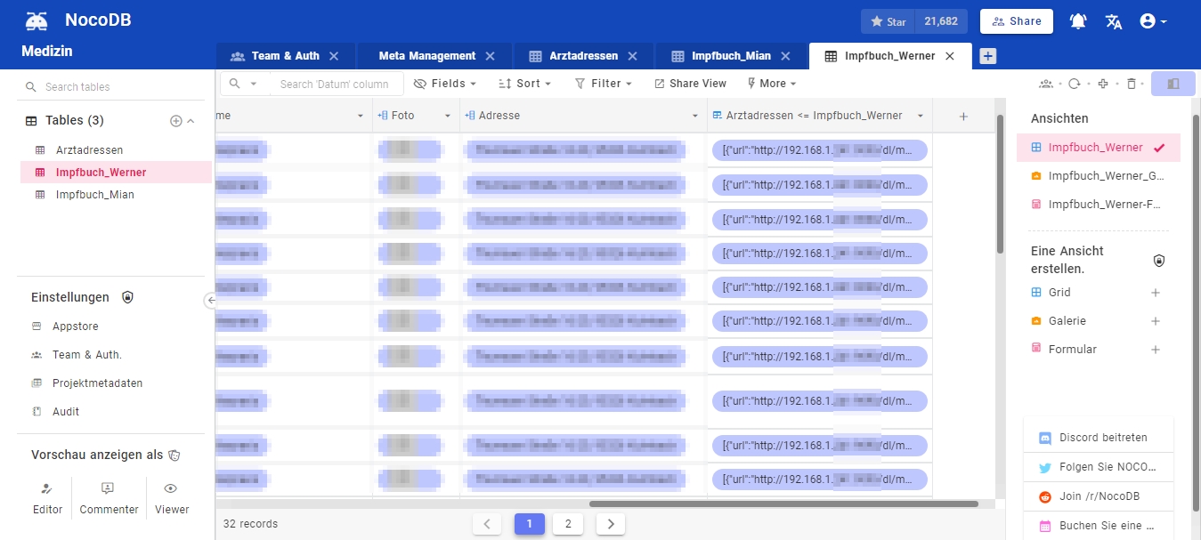 NocoDB loosing connection to other table after syncing meta data · Issue #1009 · nocodb/nocodb ...