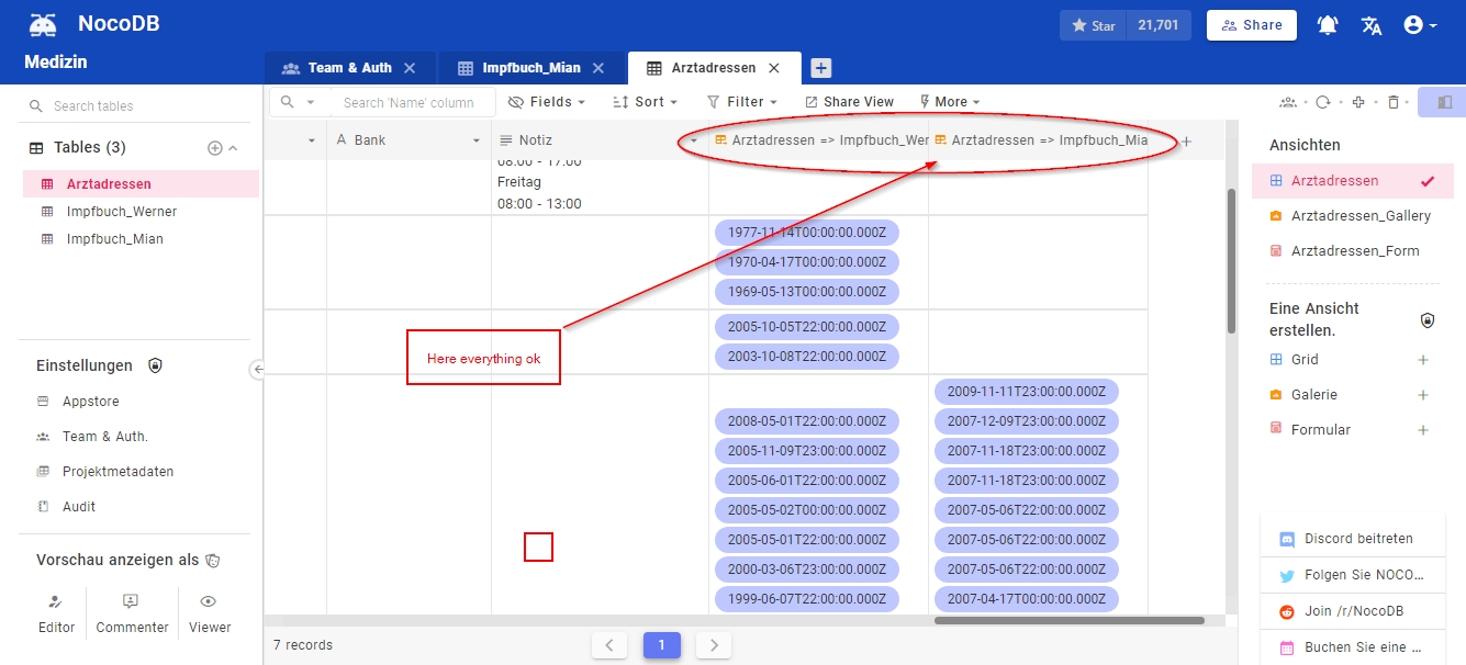 NocoDB loosing connection to other table after syncing meta data · Issue #1009 · nocodb/nocodb ...
