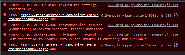 We couldn't save your tab settings. Please try again. "Invalid tab settings provided: url ...