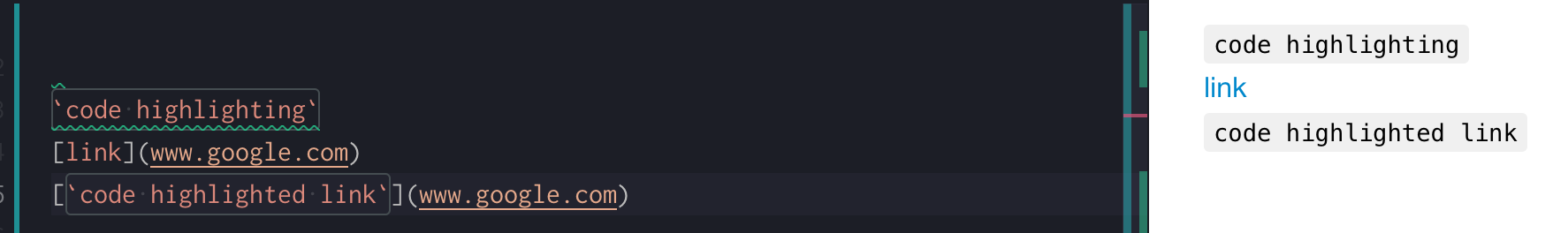 [bug] Hyperlink not highlighted if code formatting is used · Issue #258 · shd101wyy/vscode ...